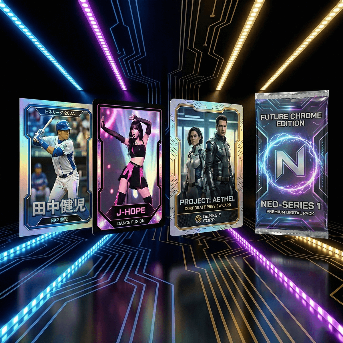 Custom Trading Cards | No MOQ & Holographic Foils | QPMN